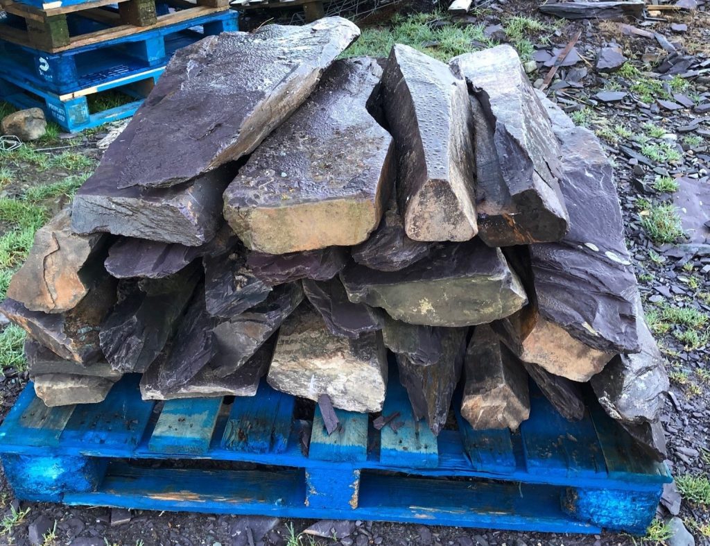 Multicoloured Slate Standing Stones | 3ft | Derbyshire Aggregates